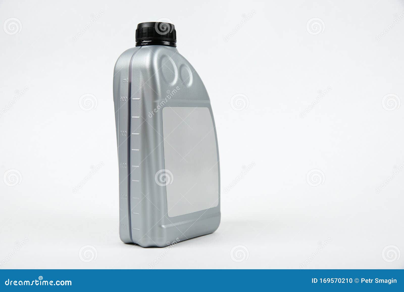 One Liter Bottle Of Milk Mockup With Black Cap Isolated On White ...