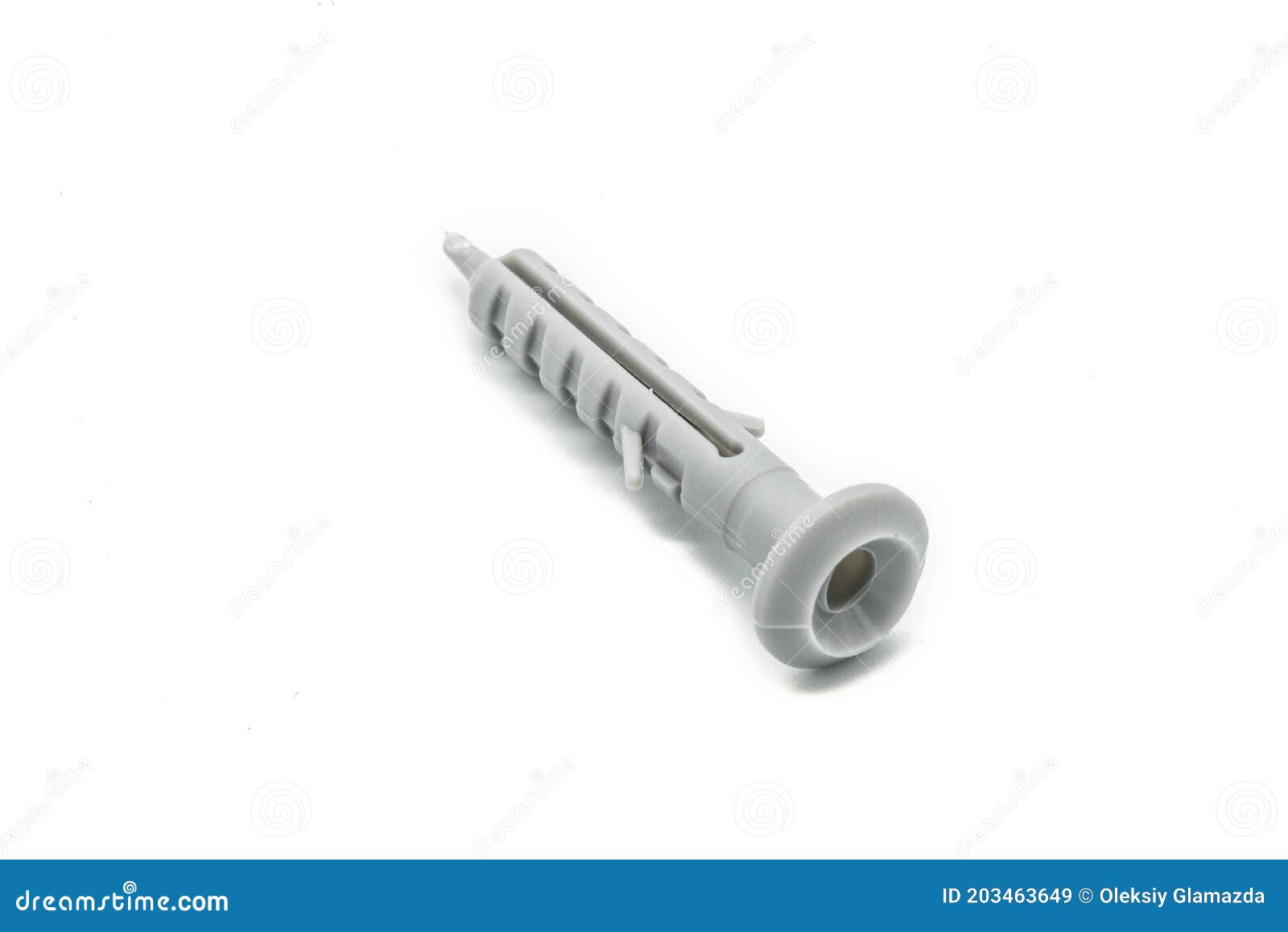 Gray Cap for a for Fixing a Plinth on a White Background. Stock Image ...