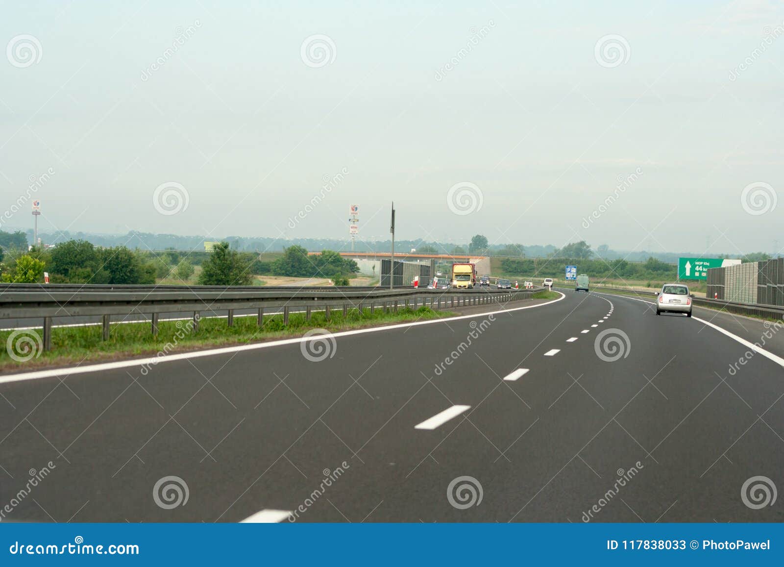 Gray Car Driving on the Highway. Editorial Stock Photo - Image of ...
