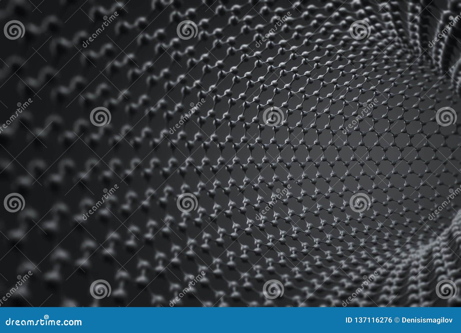 Gray Carbon Molecule Background Stock Illustration - Illustration of ...