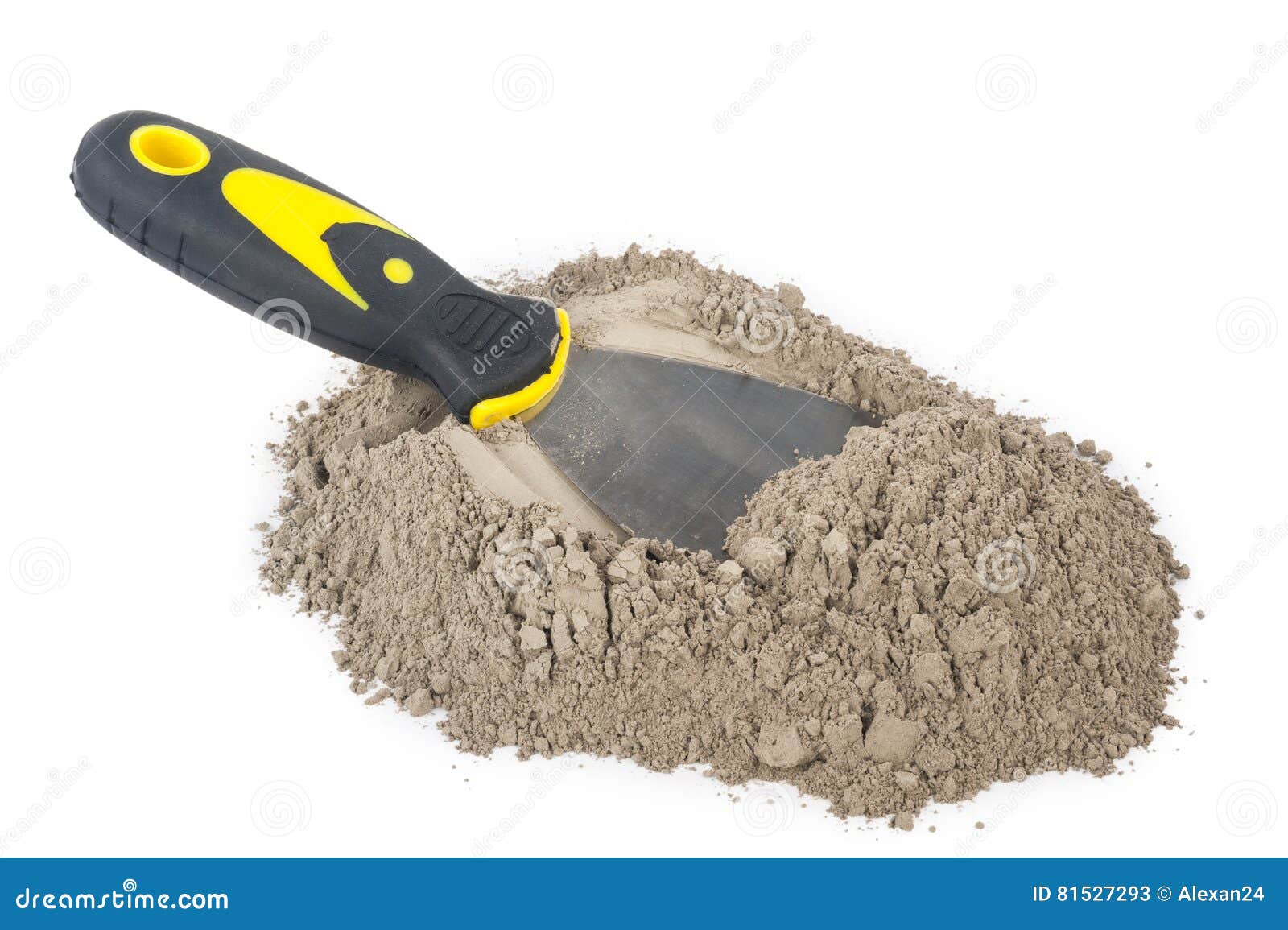 Gray cement powder stock image. Image of component, construction - 81527293
