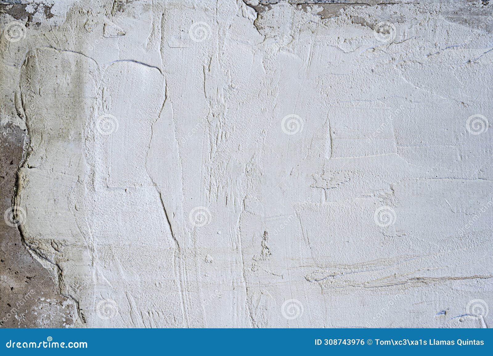 A Gray Cement Wall with Layers of Carelessly Laid Render. Vector Cement ...