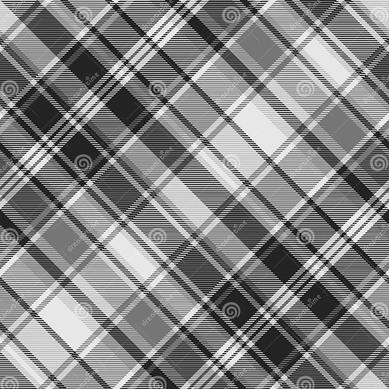 Gray Check Fabric Texture Seamless Pattern Stock Vector - Illustration ...