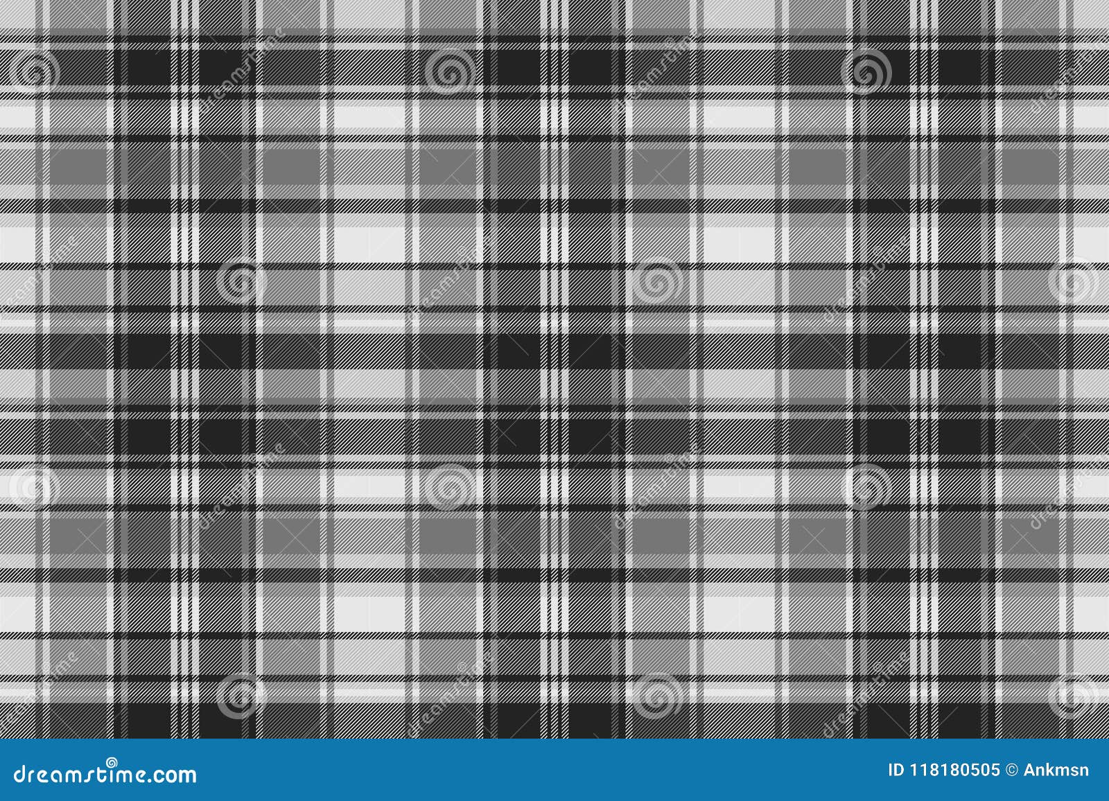 Gray Check Fabric Texture Seamless Pattern Stock Vector - Illustration ...