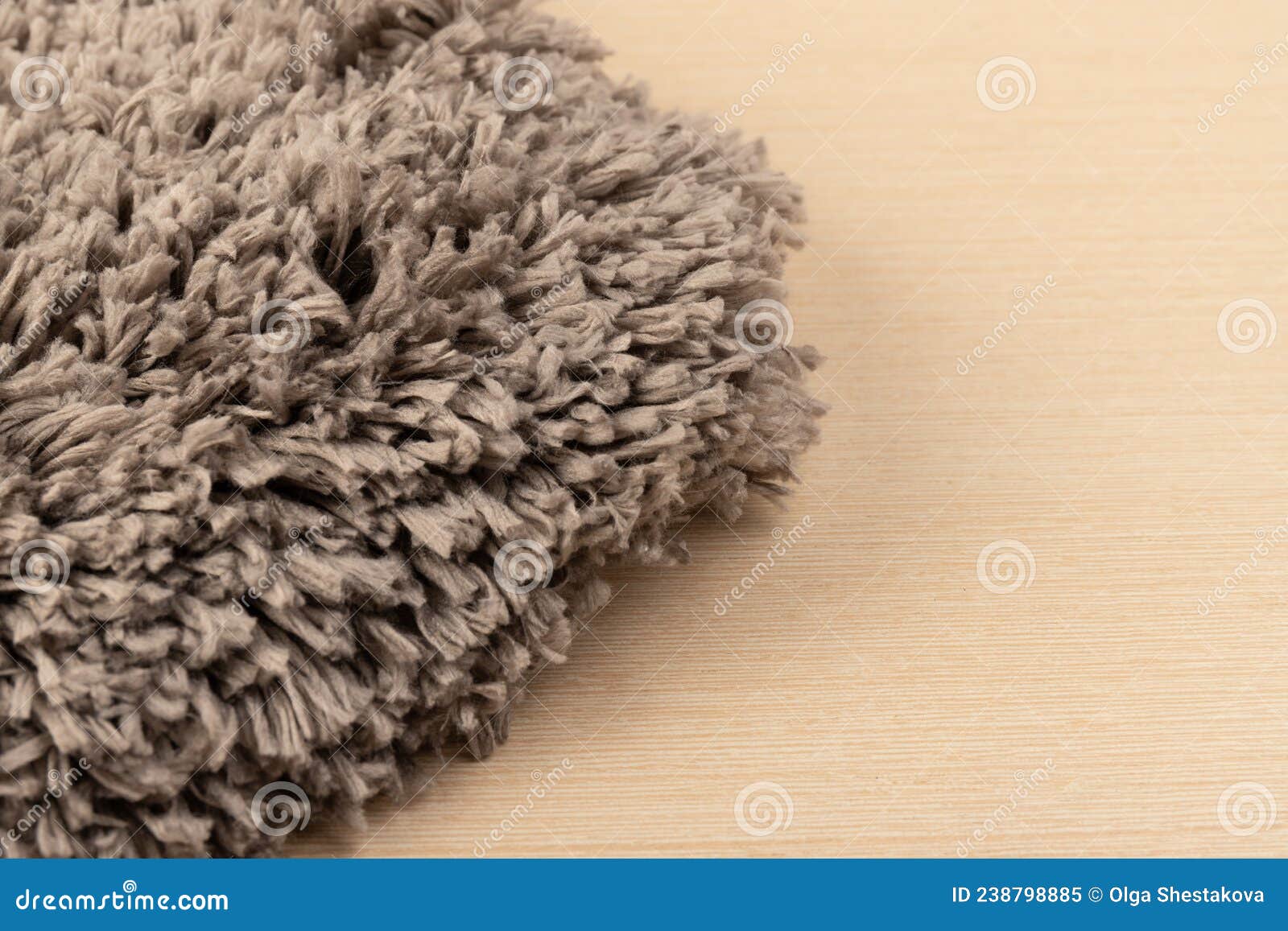 Gray Chenille Soft Bath Mat Texture Background. Bath Accessories. Top ...