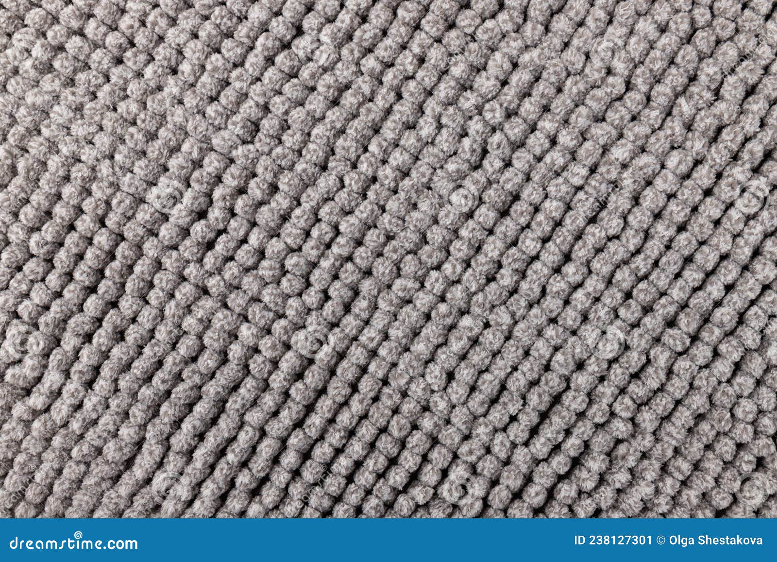 Gray Chenille Soft Bath Mat Texture Background. Bath Accessories. Top ...