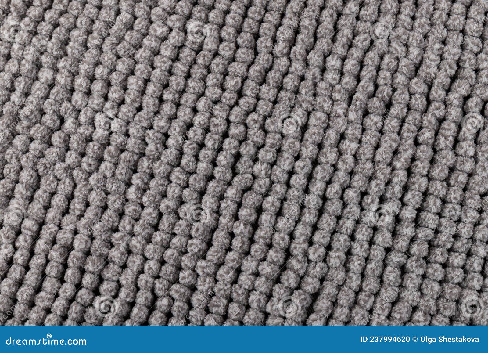 Gray Chenille Soft Bath Mat Texture Background. Bath Accessories. Top ...