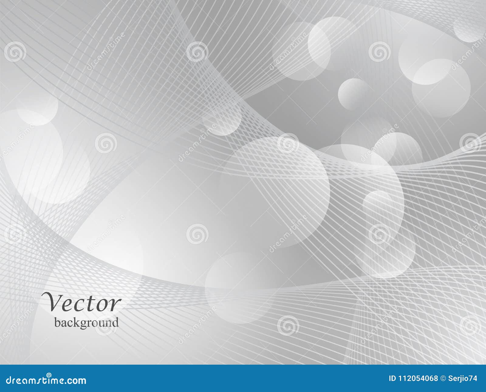 Gray Circles on Abstract Background. Stock Vector - Illustration of ...