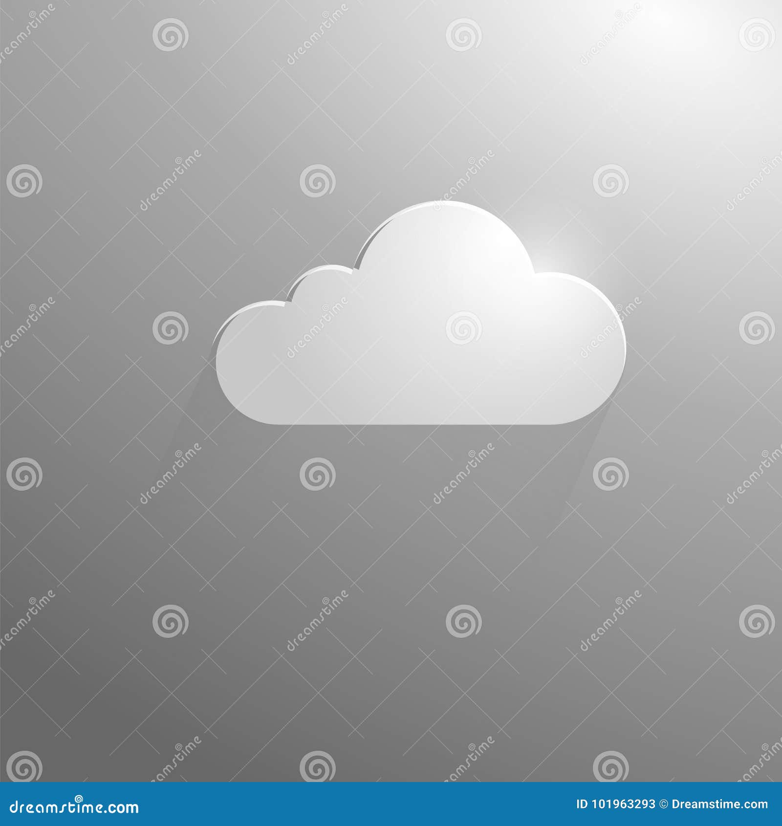 Gray Cloud on Gray Background Stock Vector - Illustration of water ...