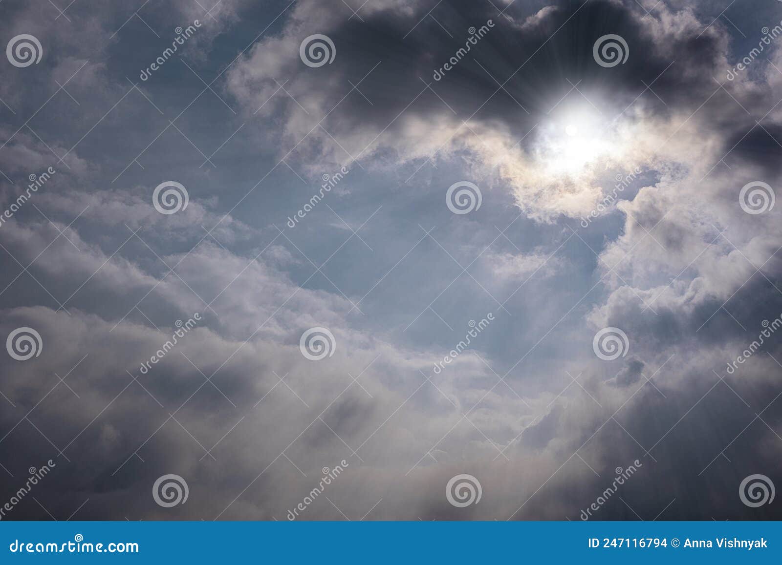 Gray Clouds in the Blue Sky Background Stock Photo - Image of abstract ...