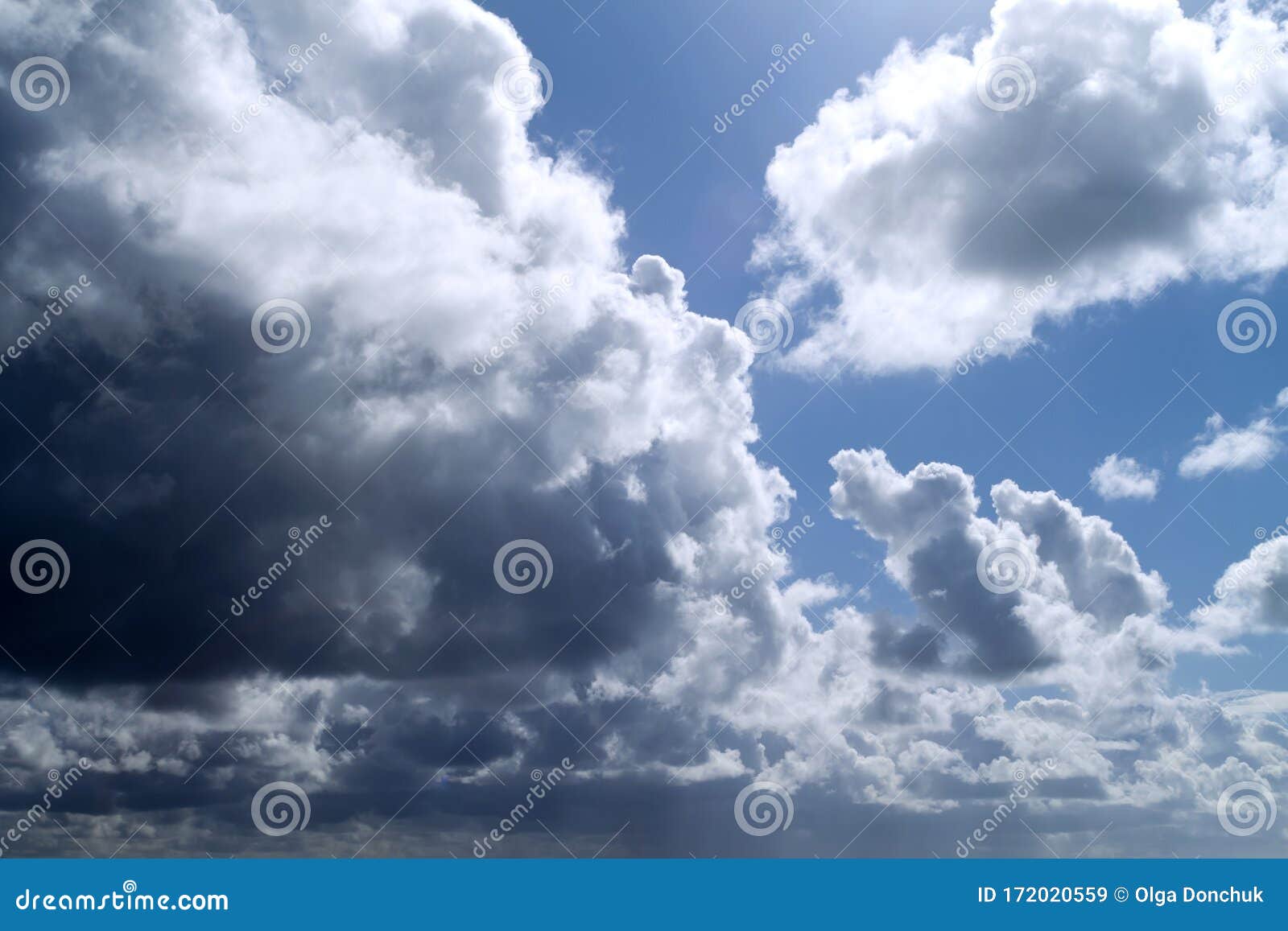 Gray clouds in blue sky stock image. Image of overcast - 172020559