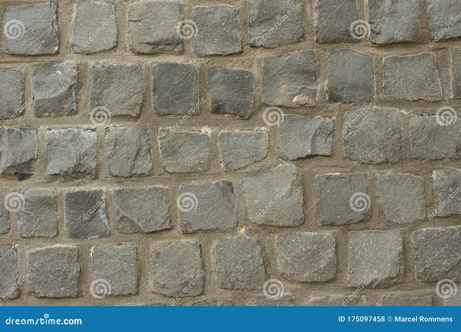 Gray cobble stone pattern stock photo. Image of pavement - 175097458