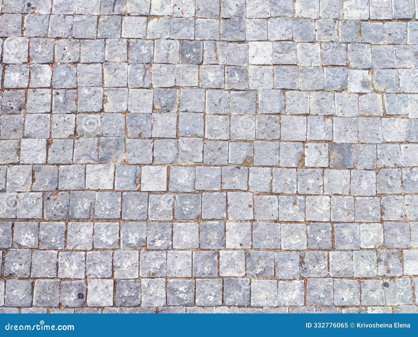 Gray Cobblestone Pavement with Uneven Texture in a Public Walkway ...