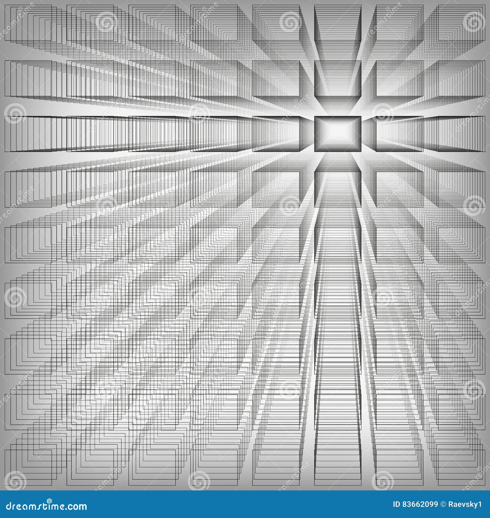 Gray Color Abstract Infinity Background, 3d Structure with Rectangles ...