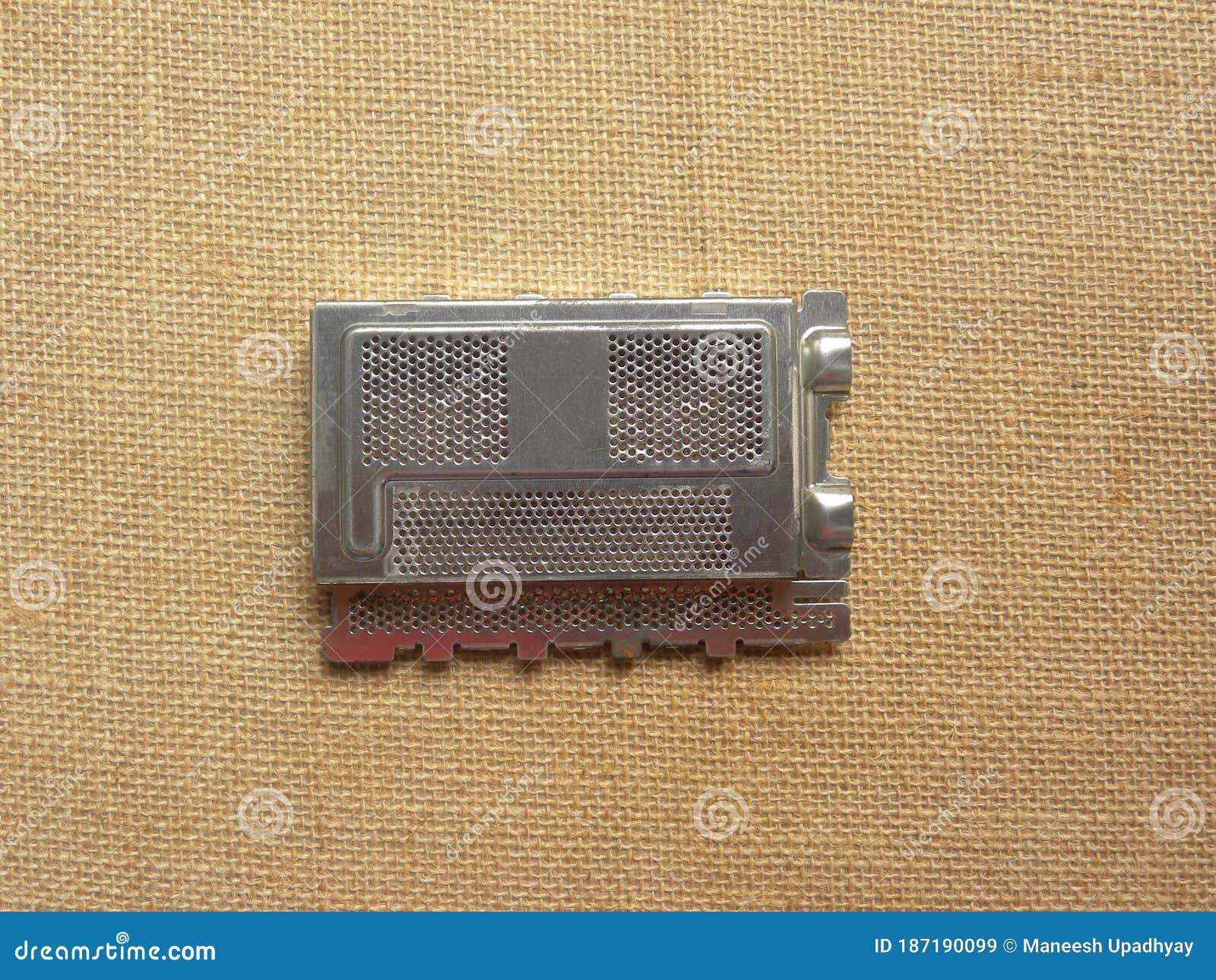 CPU cover stock image. Image of silver, integrated, shield - 187190099