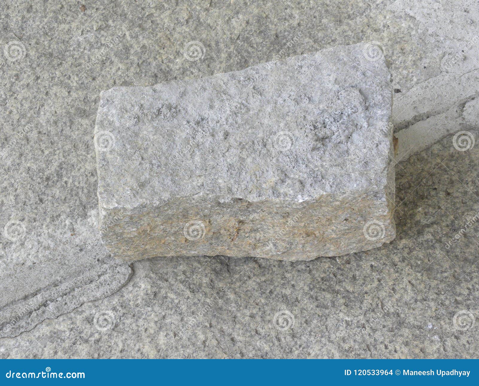 Gray Color Boulder on Concrete Background Stock Photo - Image of ...