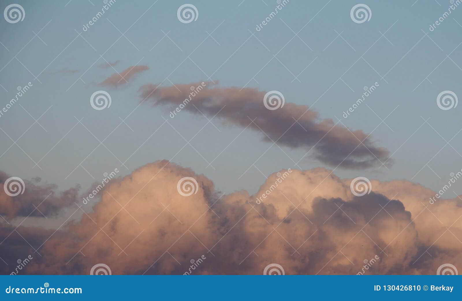 Gray Color Clouds Partly Cover the Sky Stock Photo - Image of beautiful ...