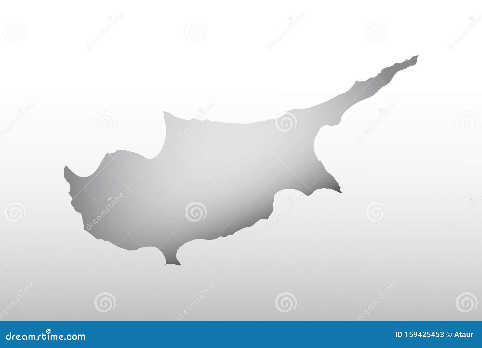 Cyprus Map With Gray Tone On Png Or Transparent Background,illustration ...