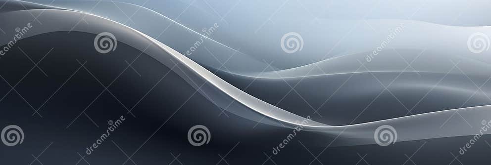 Gray Color Gradient Wave Background Stock Illustration - Illustration ...