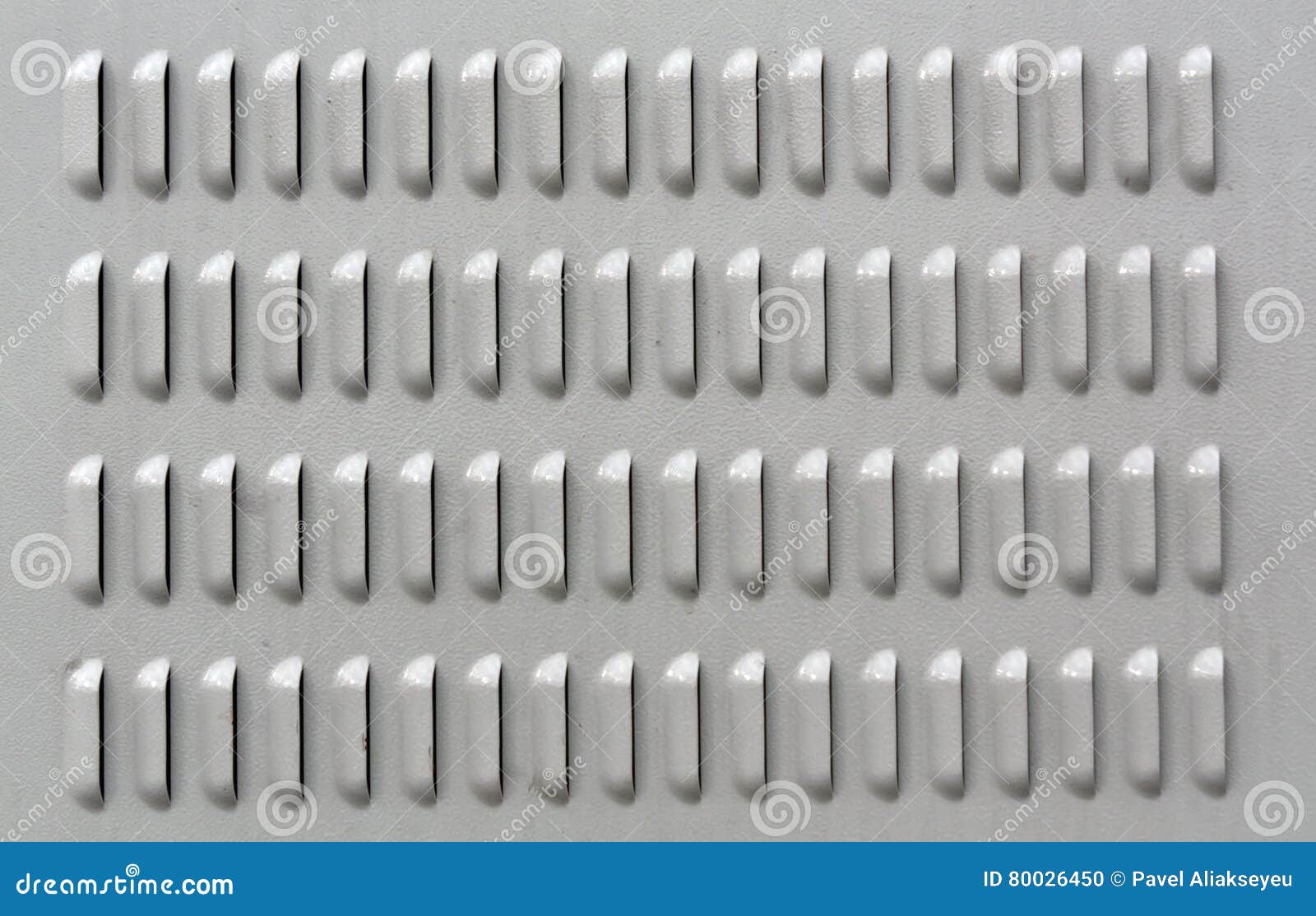 Gray Color Metal Surface with Ventilation Holes. Stock Photo - Image of ...
