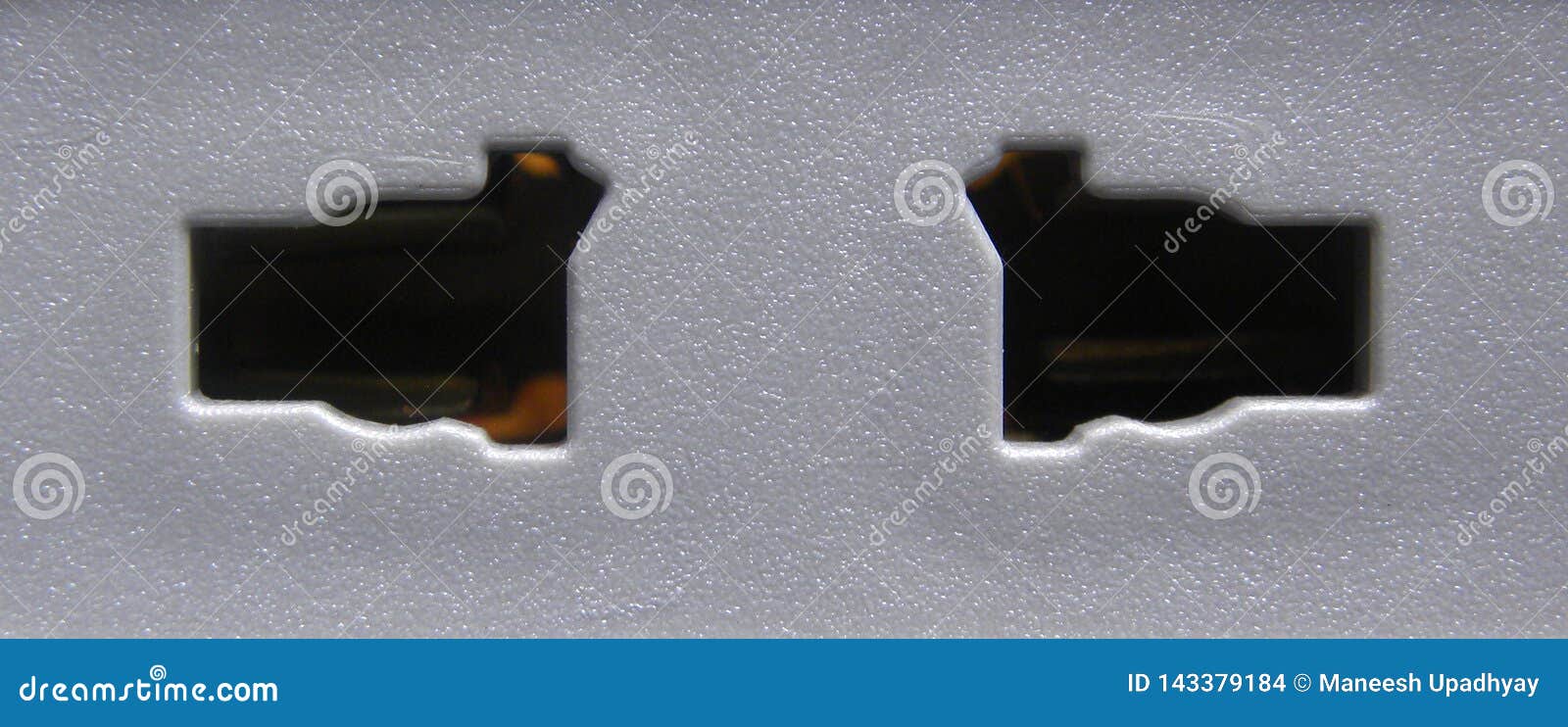 Gray Color 2 Pin Electrical Socket Stock Photo - Image of outlet ...