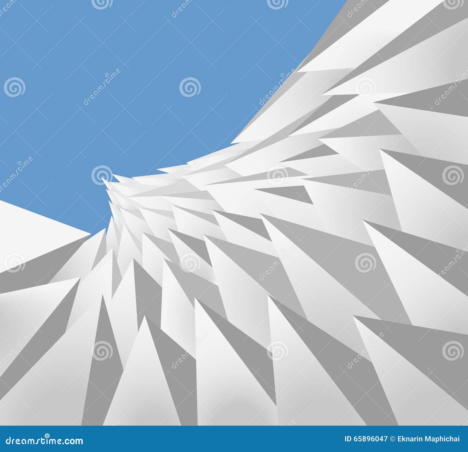 Gray Color Triangle Shaped Scene Stock Illustration - Illustration of ...