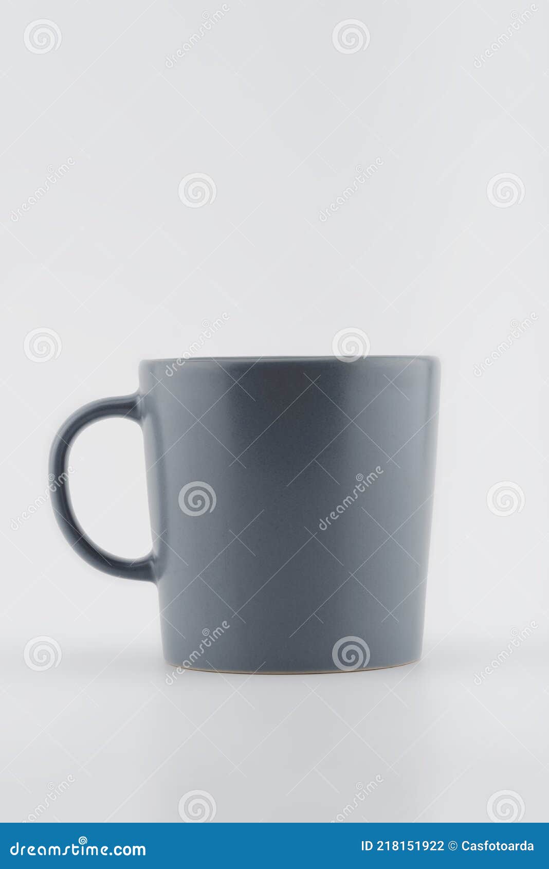 Gray Colored Coffee Cup on a White Background Stock Photo - Image of ...