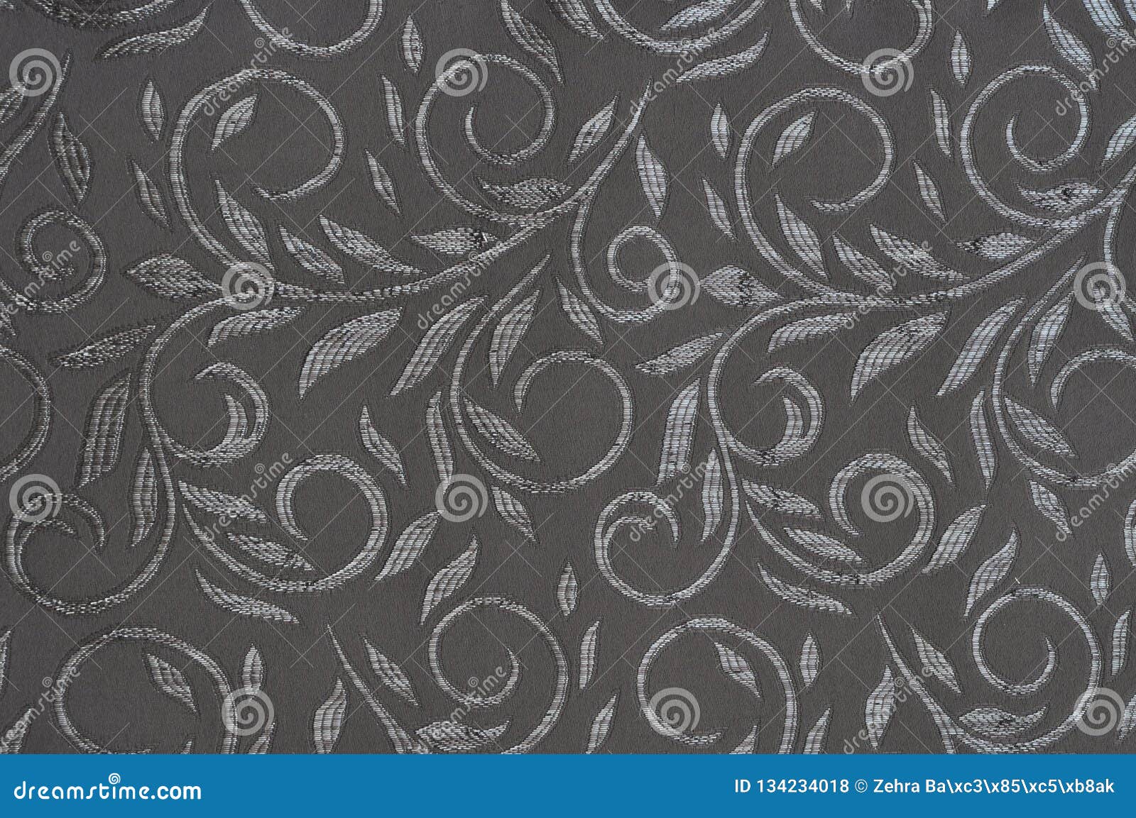 Gray Colored Patterned Fabric Texture Stock Photo - Image of ...