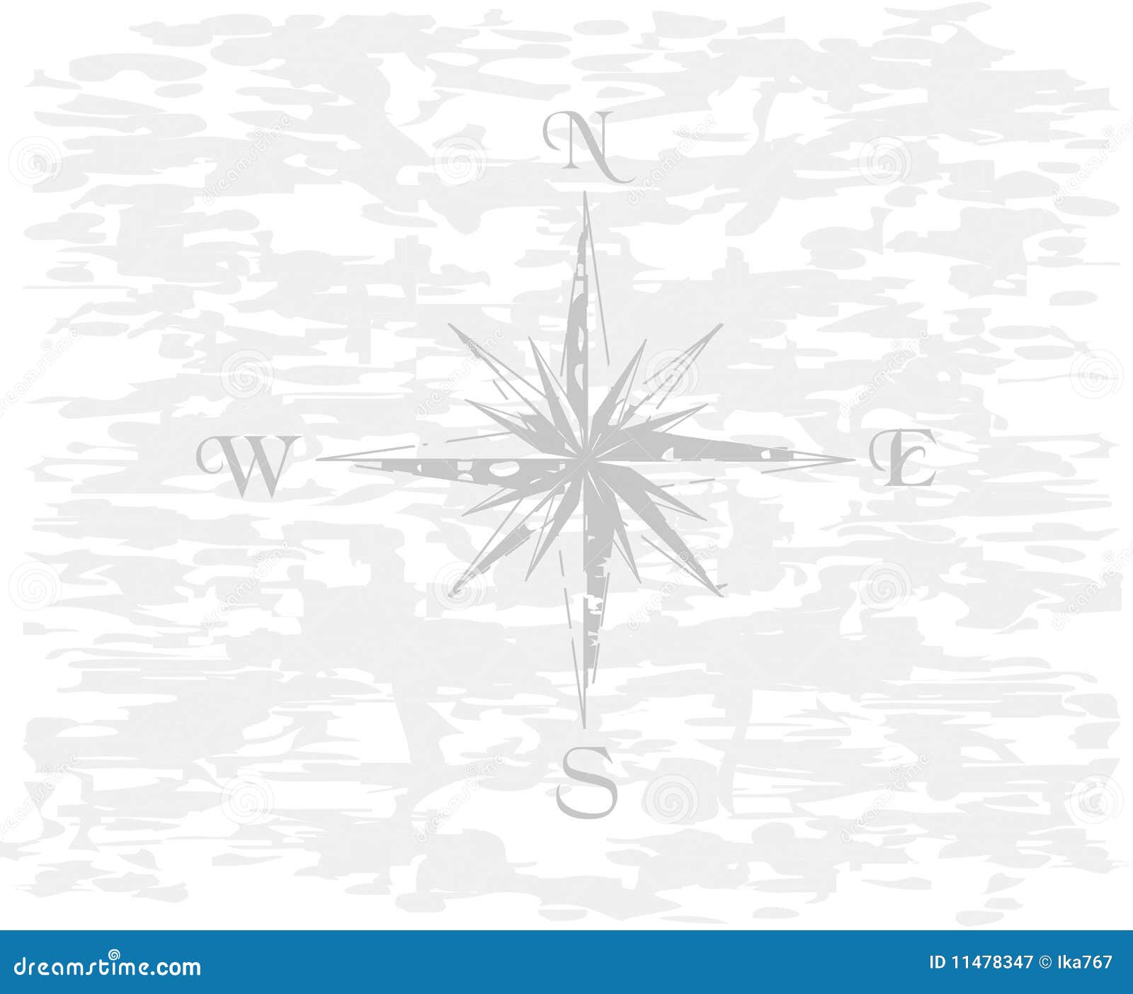 Gray compass stock vector. Illustration of isolated, direction - 11478347