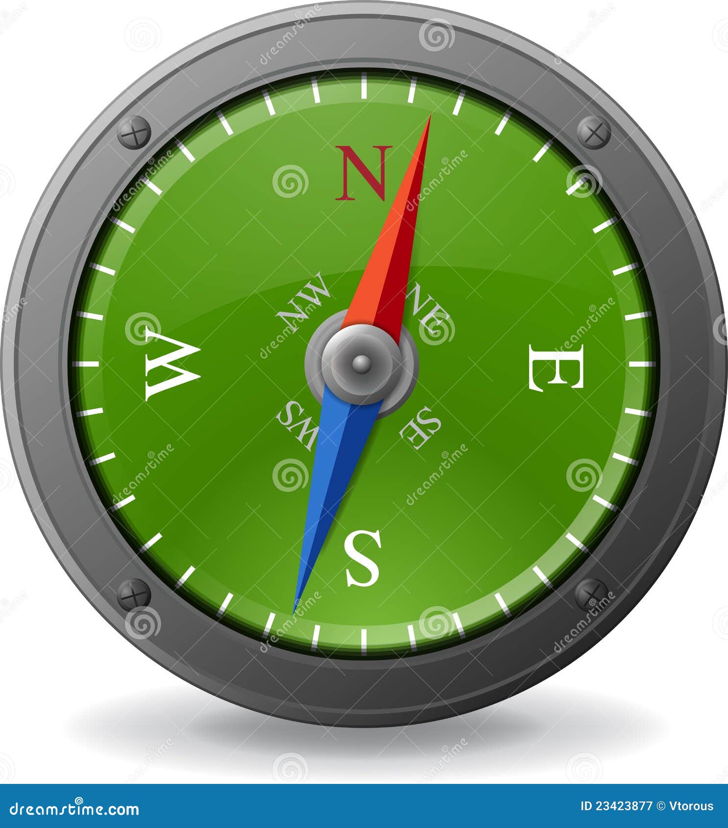 Gray compass stock illustration. Illustration of cardinal - 23423877
