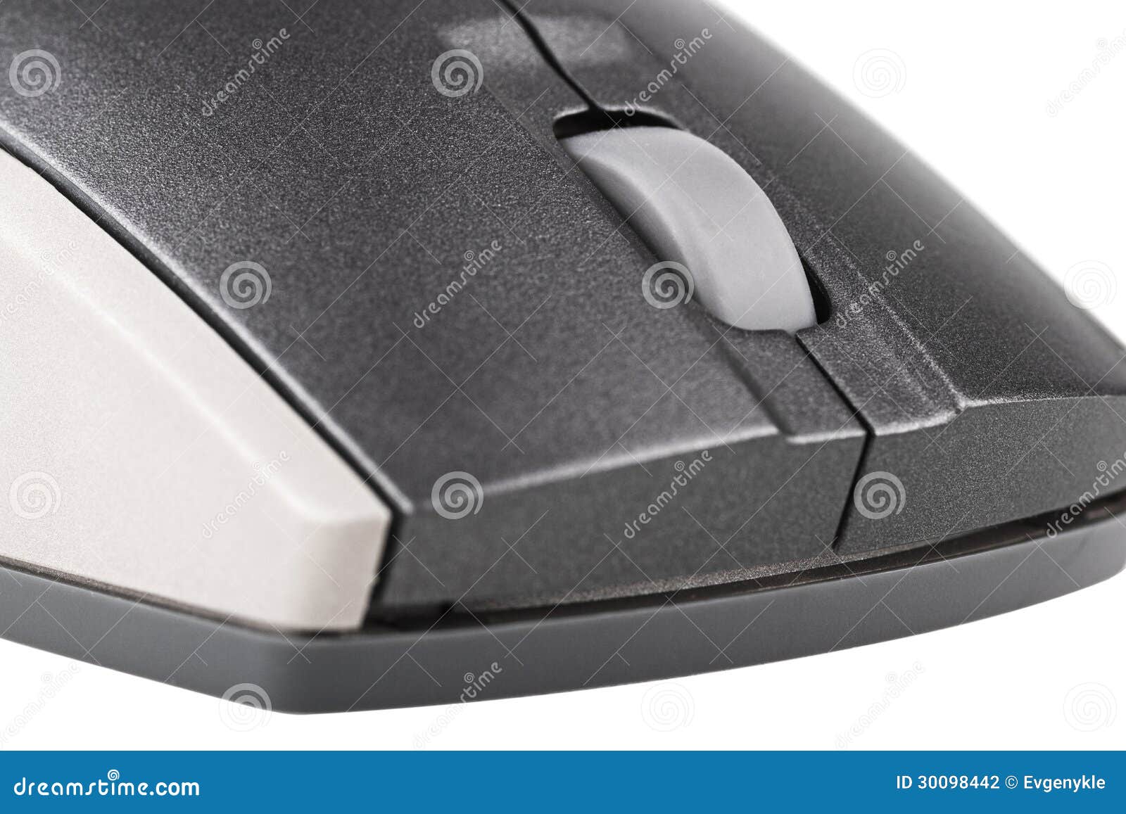 Gray Computer Mouse on White Background Close-up Stock Photo - Image of ...