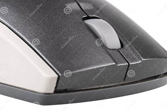 Gray Computer Mouse on White Background Close-up Stock Photo - Image of ...