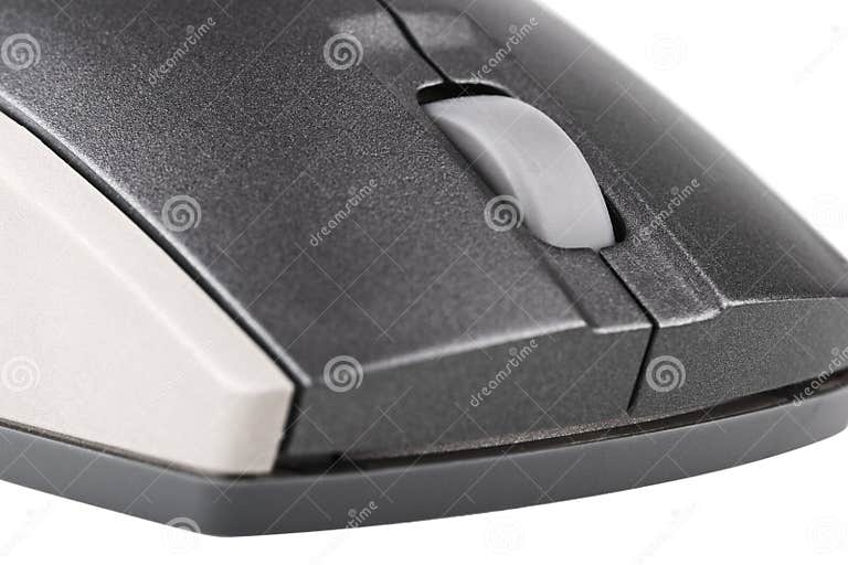 Gray Computer Mouse on White Background Close-up Stock Photo - Image of ...