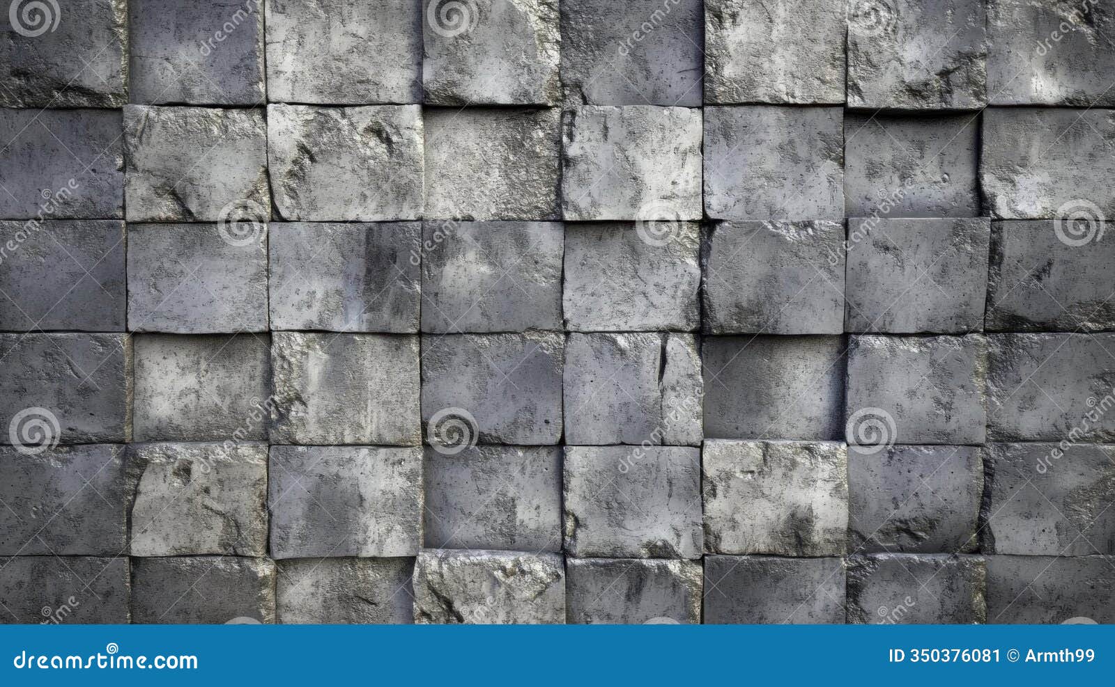 Gray Concrete Block Wall Texture Creates Modern Design with Industrial ...