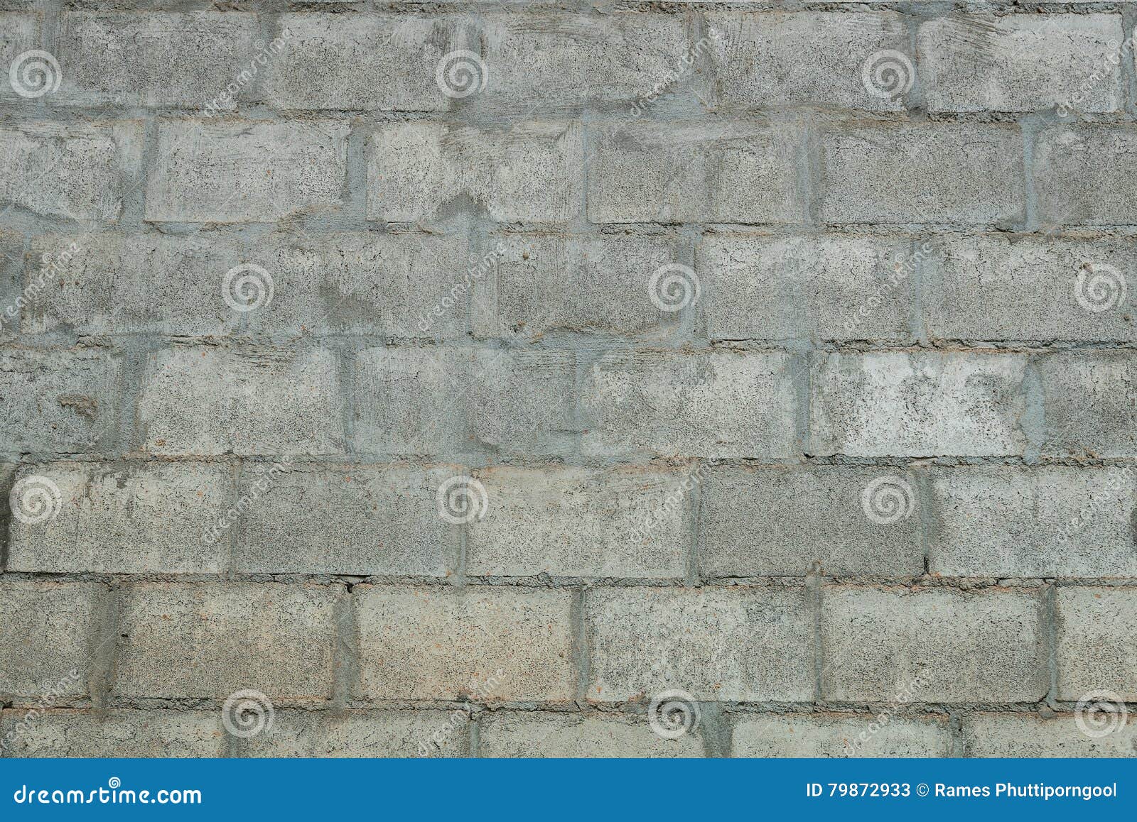 Gray Concrete Blocks Wall, Seamless Background Photo Texture Stock ...