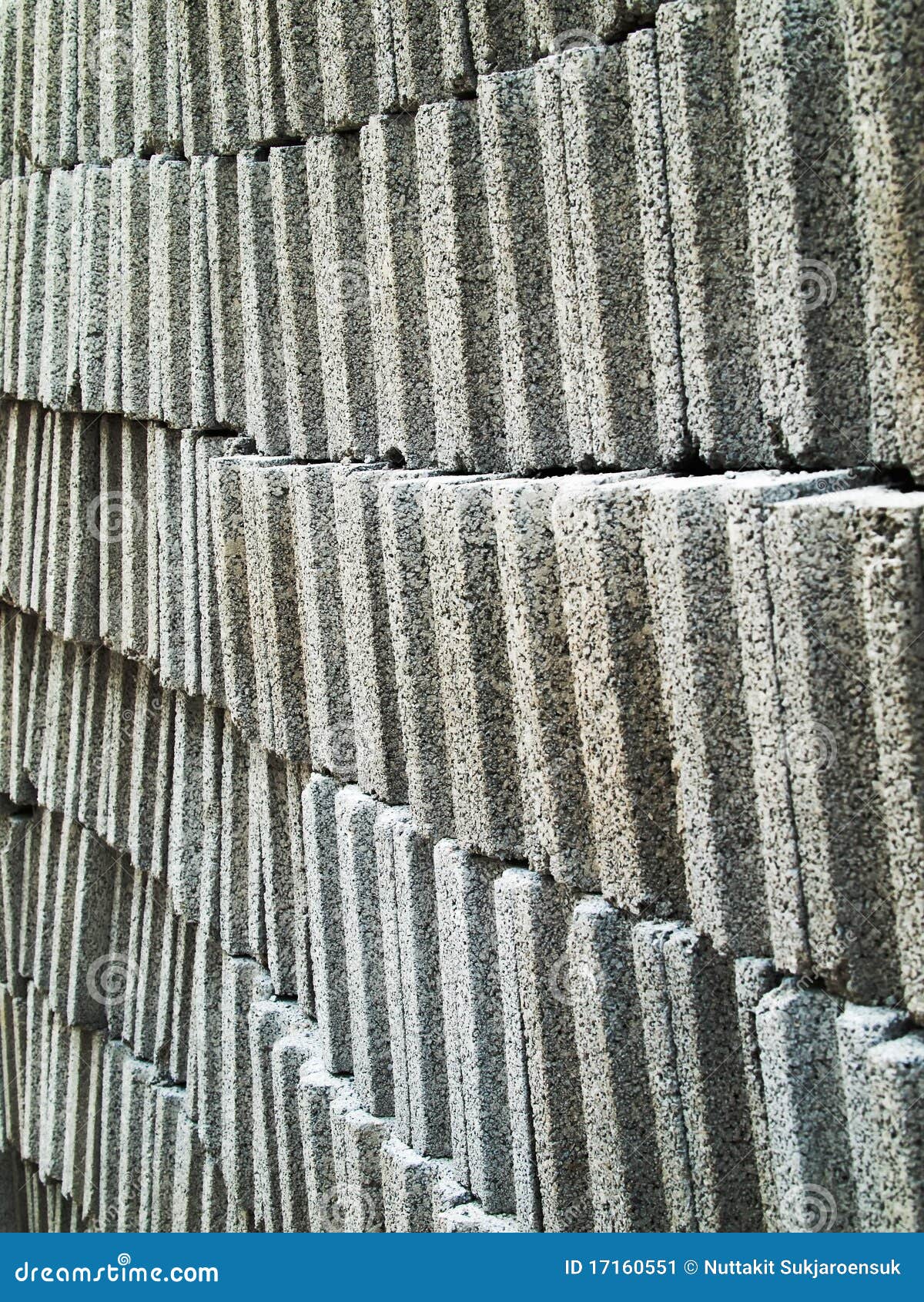Gray concrete brick block stock image. Image of isolated - 17160551