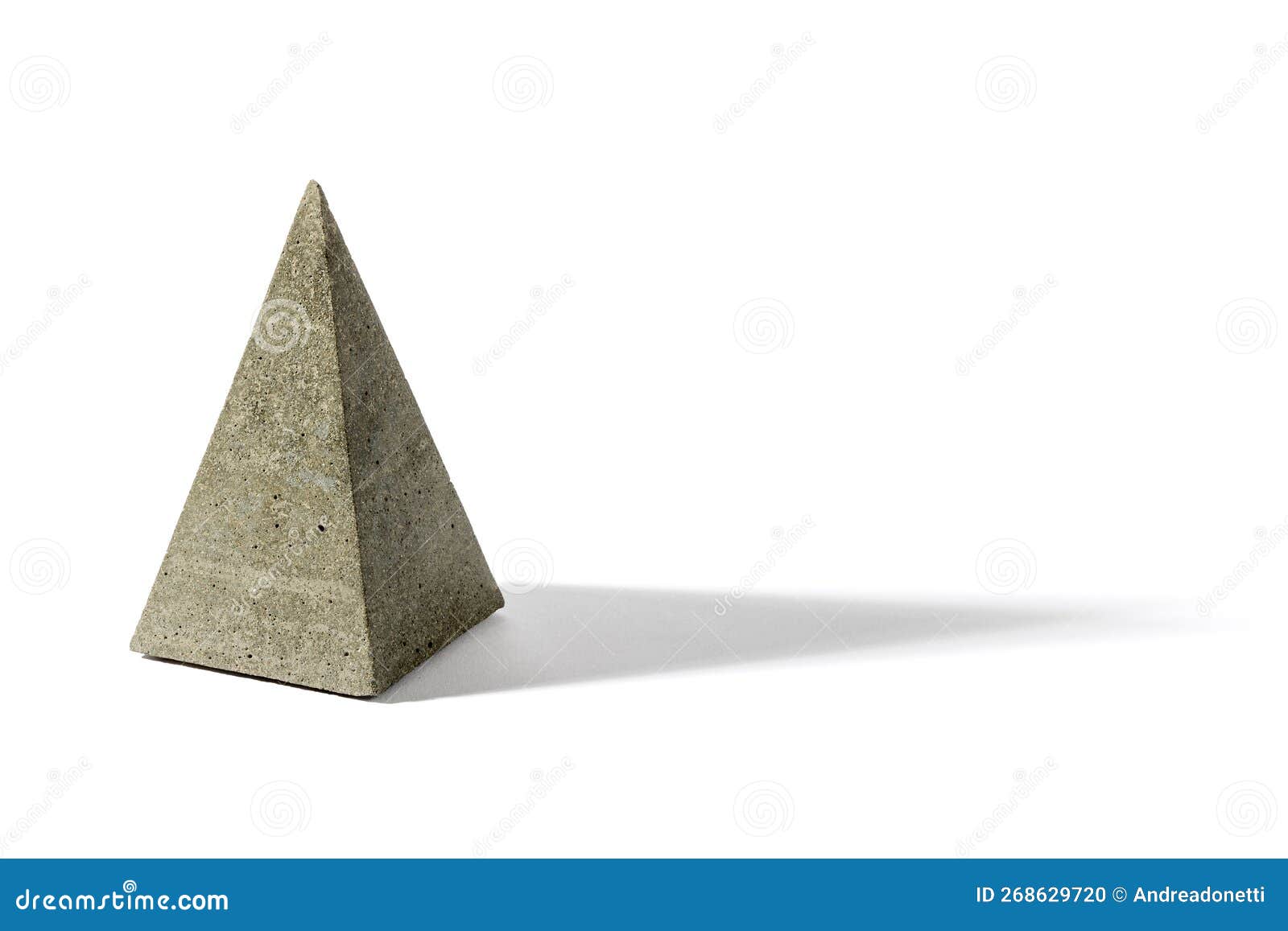 Gray Concrete Pyramid Shaped Sculpture Stock Photo - Image of shape ...
