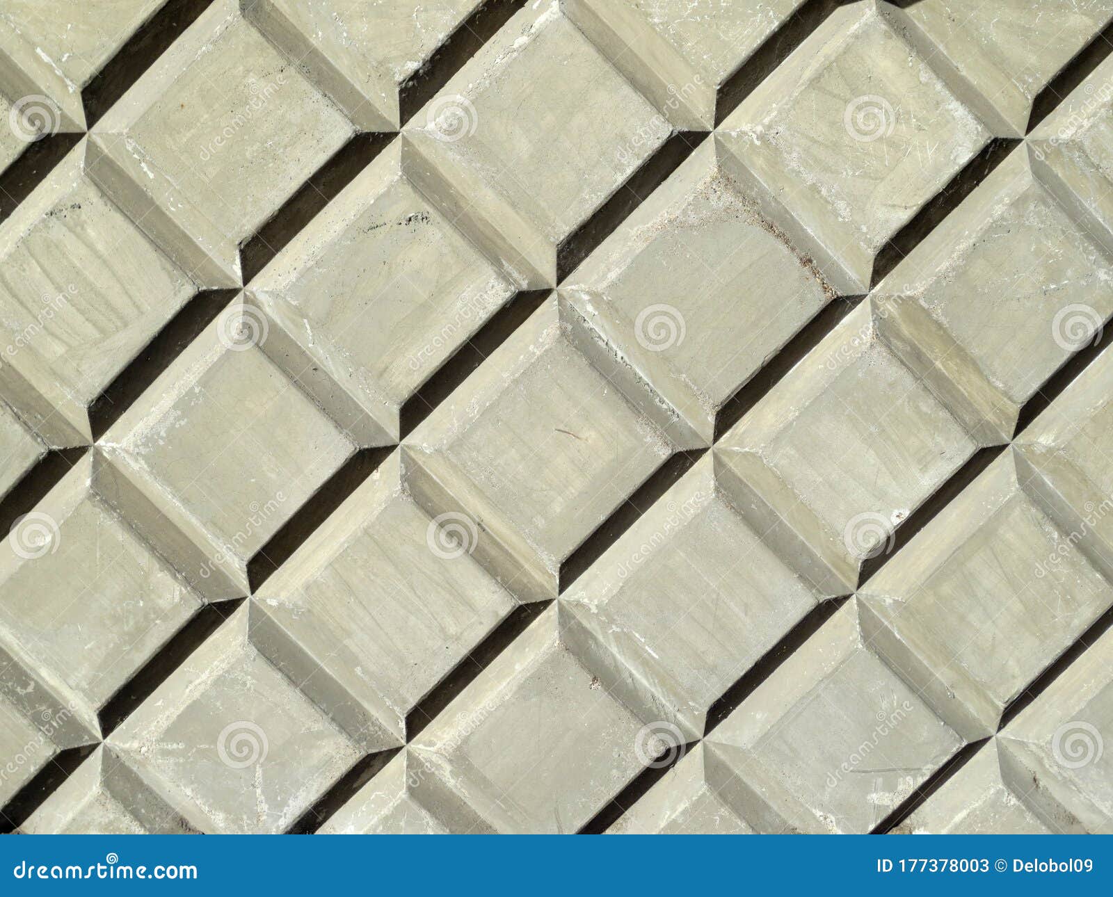Gray Concrete Slab with a Diagonal Pattern Stock Image - Image of ...