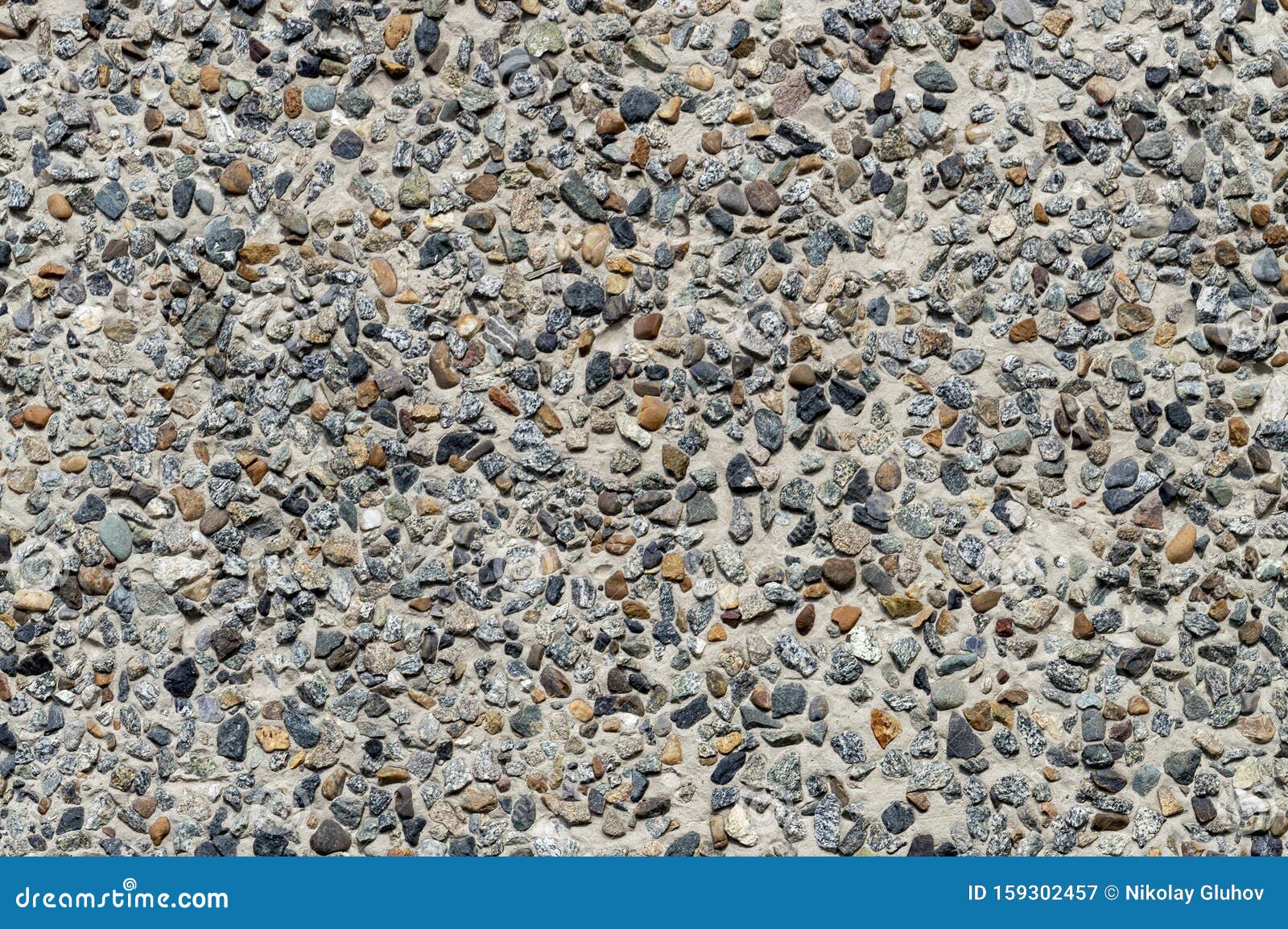 Gray Concrete Surface with Multi-colored Marble Stone Chips. Stock ...