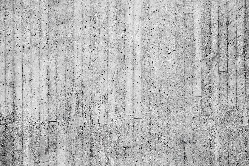 Gray Concrete Wall with Relief Pattern of Timber Stock Photo - Image of ...