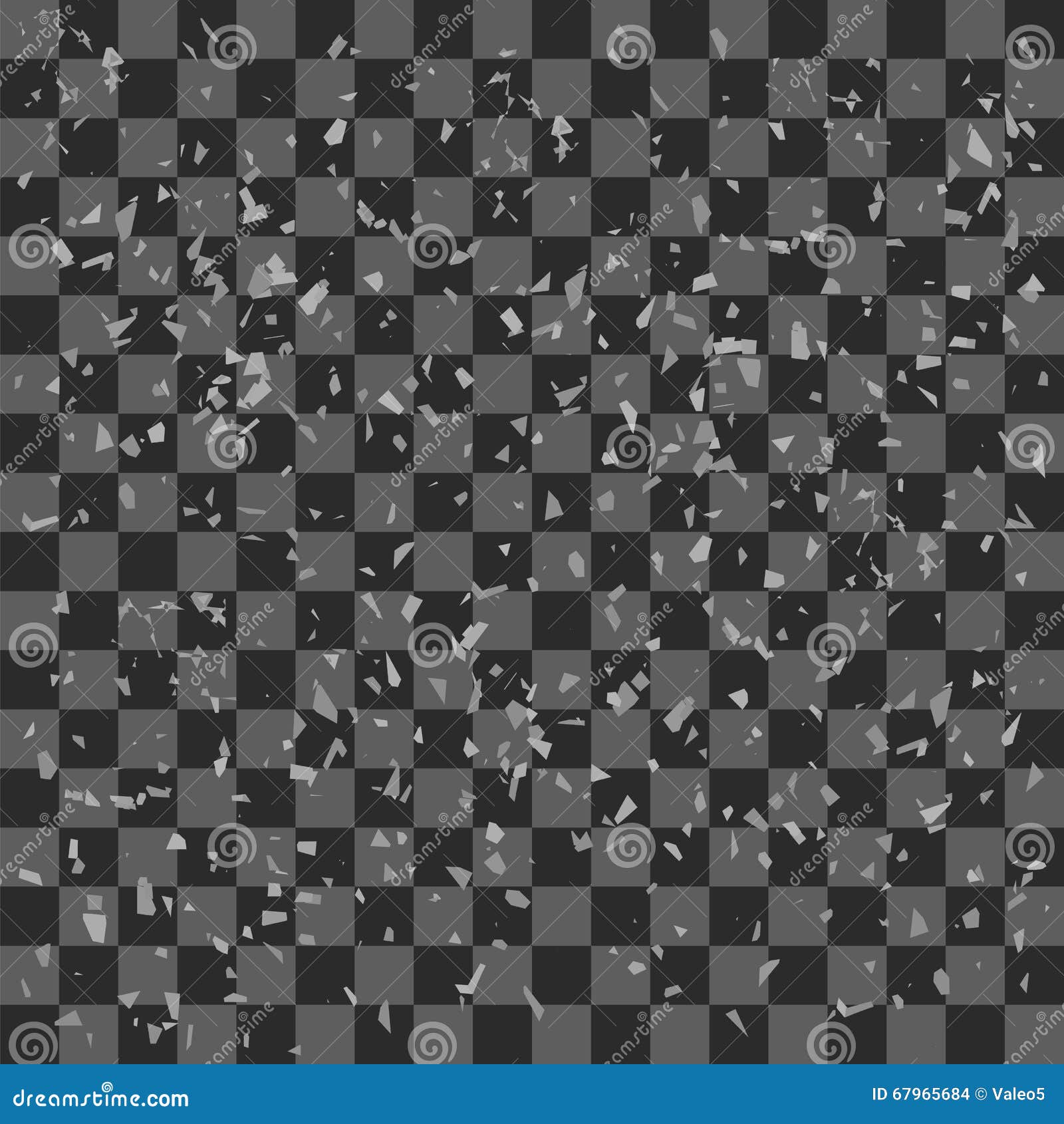 Gray Confetti Isolated stock vector. Illustration of decor - 67965684