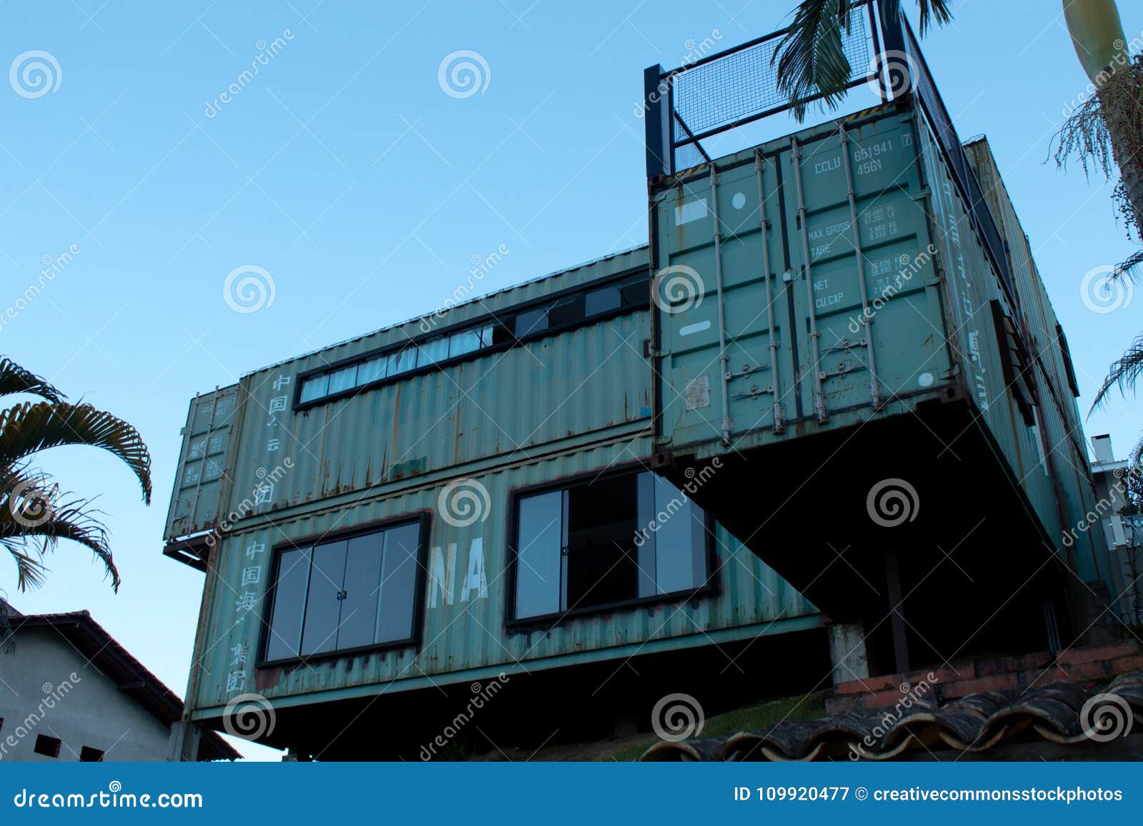 Gray Containerized Housing Unit Picture. Image: 109920477