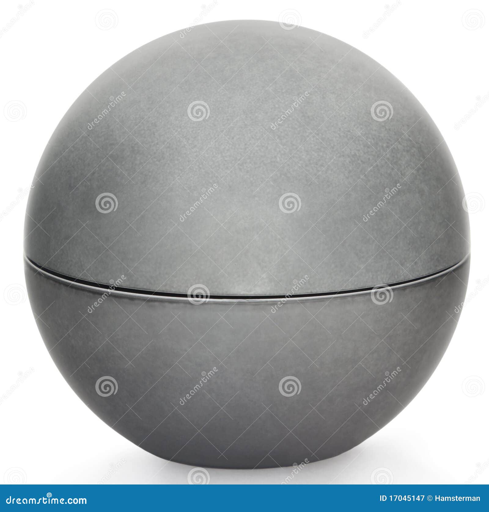 Gray Cosmetics Cream Sphere Box Stock Image - Image of silver, close ...