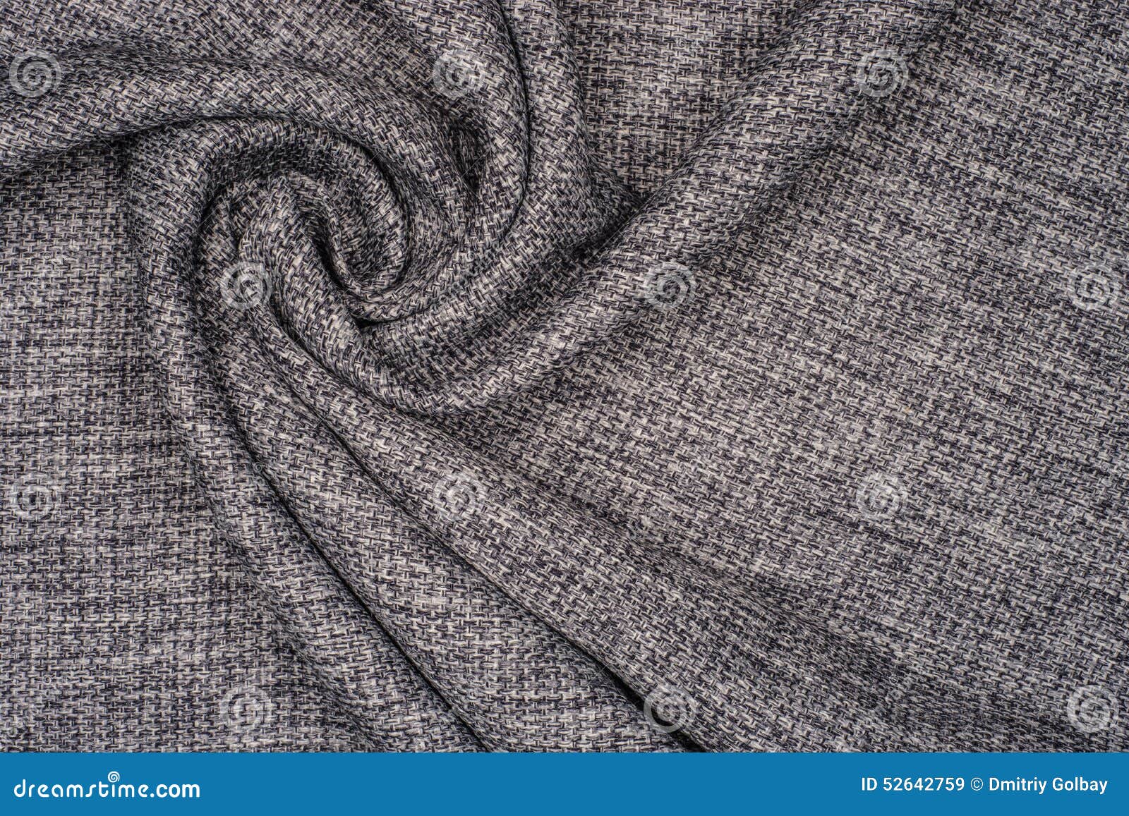 Gray cotton fabric stock image. Image of design, close - 52642759