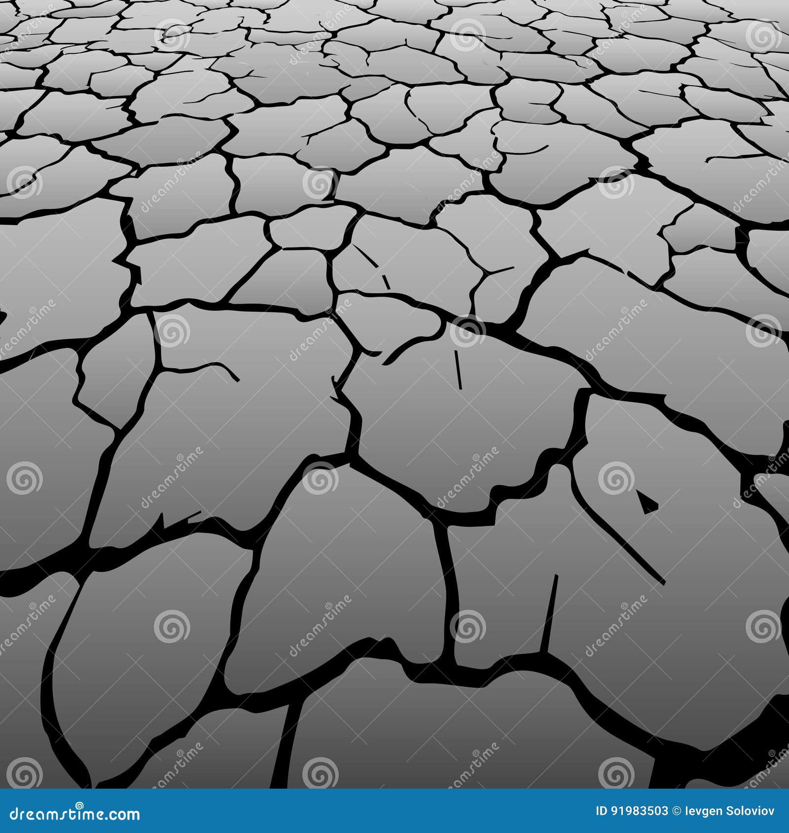 Gray cracked background stock vector. Illustration of cracked - 91983503