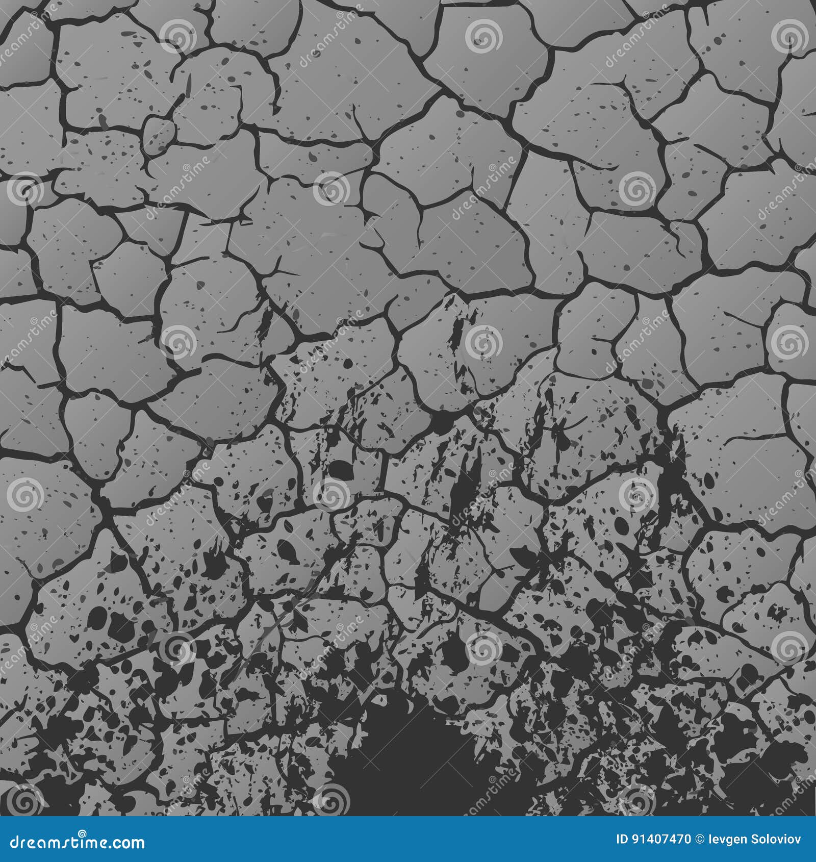 Gray cracks background stock vector. Illustration of colors - 91407470