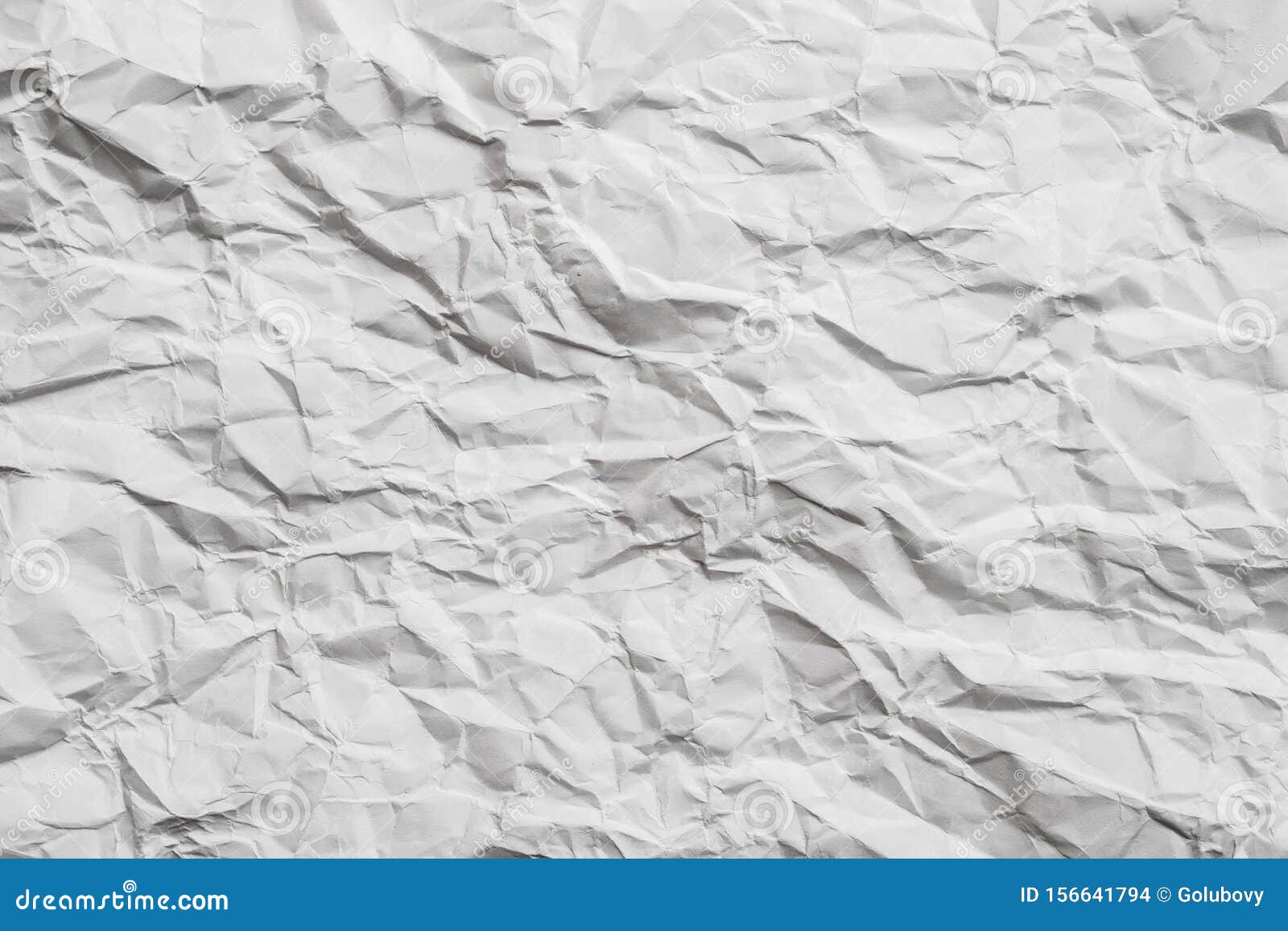 Gray Crumpled Paper Texture. Wrinkled Paper Background. Stock Image ...