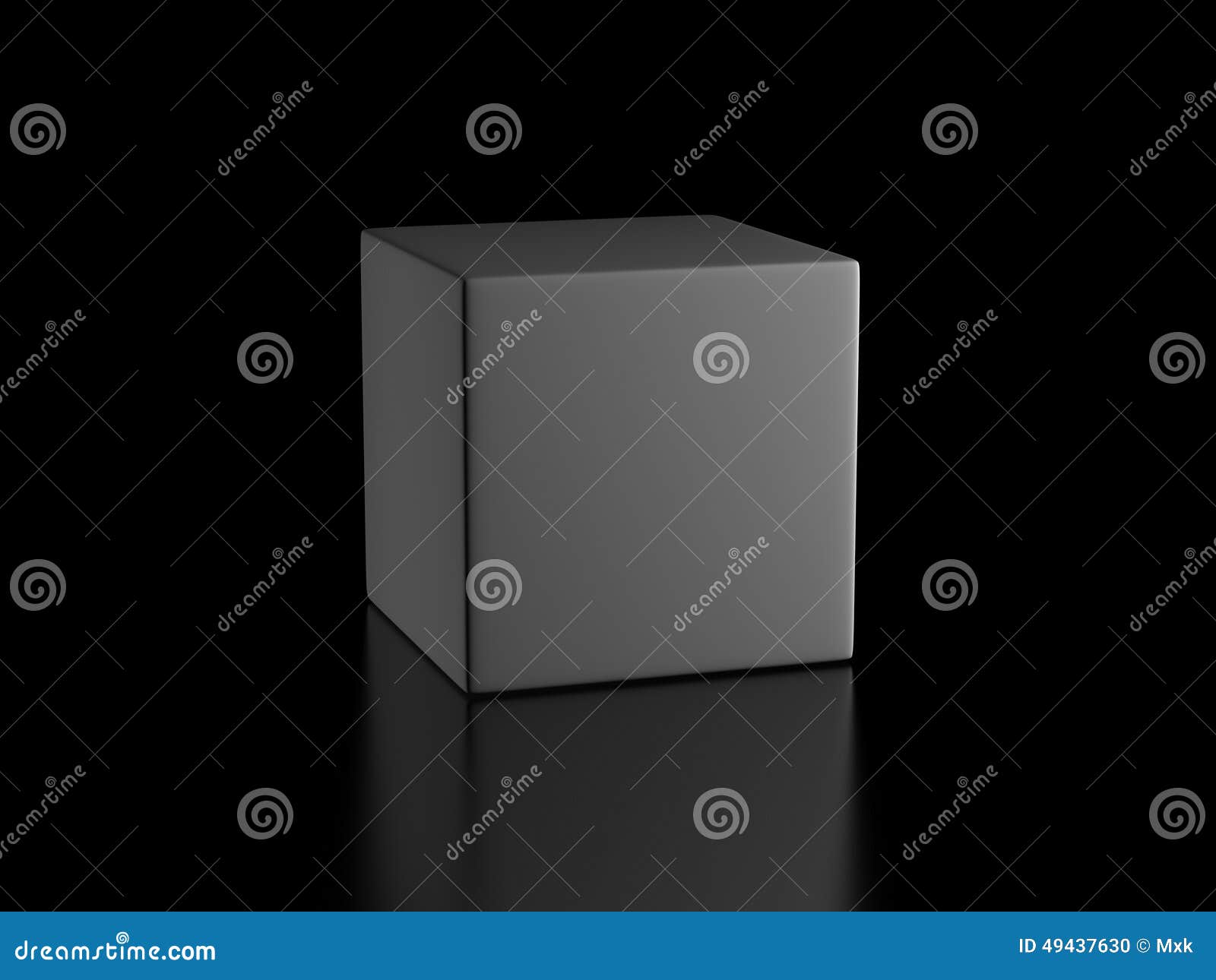 Gray cube stock illustration. Illustration of abstract - 49437630