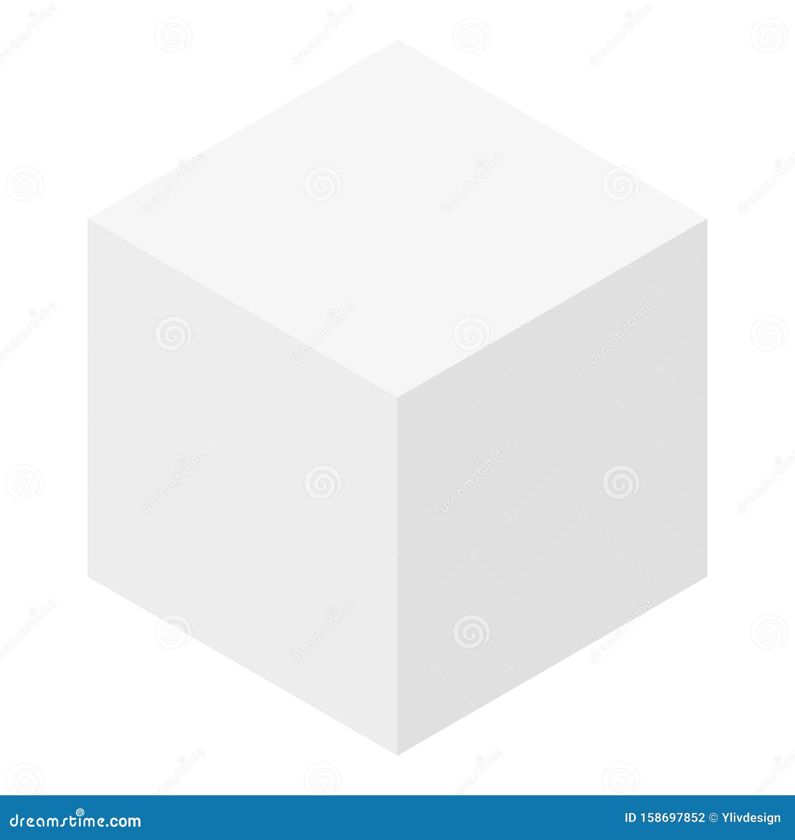 Gray Cube Icon, Isometric Style Stock Vector - Illustration of ...