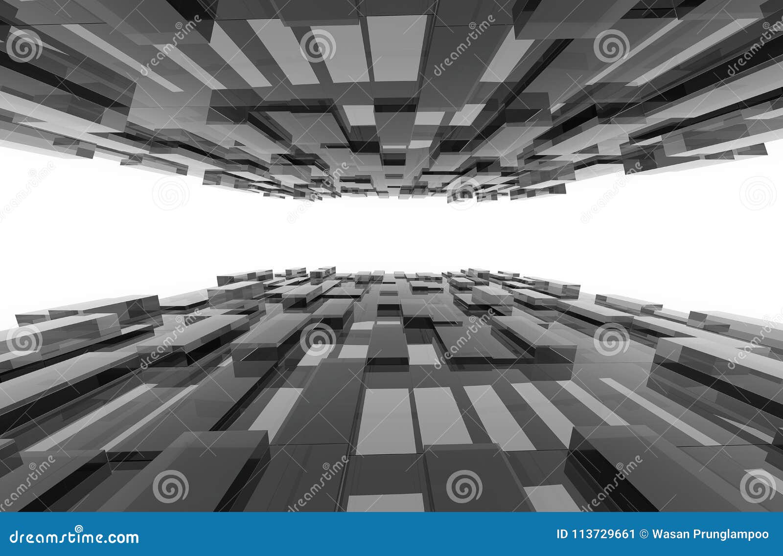 Gray Cubes Abstract Background Pattern. Stock Illustration ...